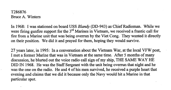 WINTERS-BRUCE | The United States Navy Memorial