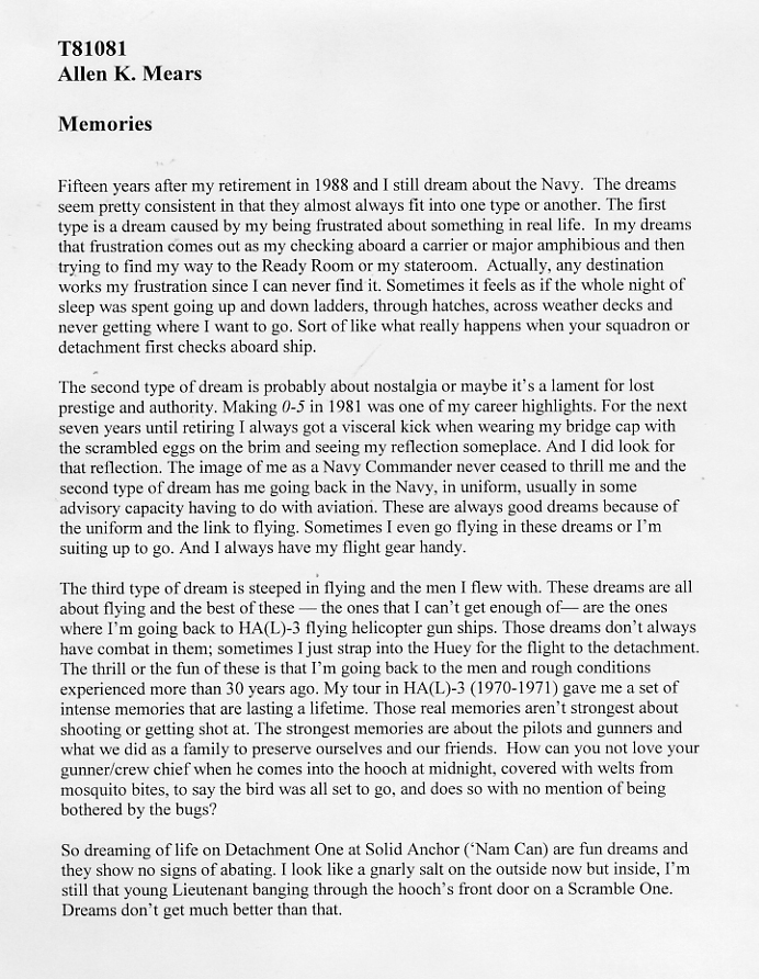 MEARS-ALLEN | The United States Navy Memorial